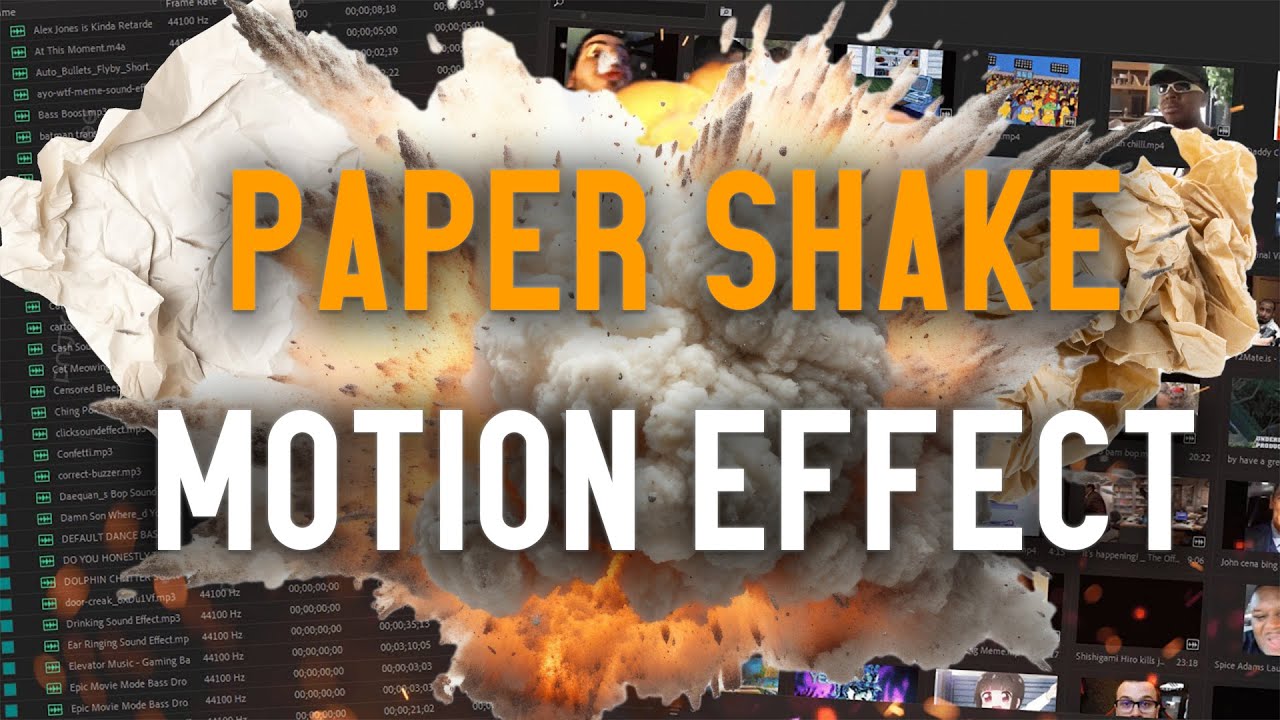 the ultimate paper shake effect ~(premiere pro preset)~ - YouTube