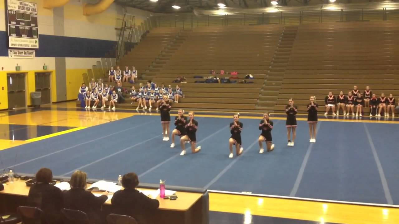 East Jordan Varsity Competitive Cheer Round One - YouTube