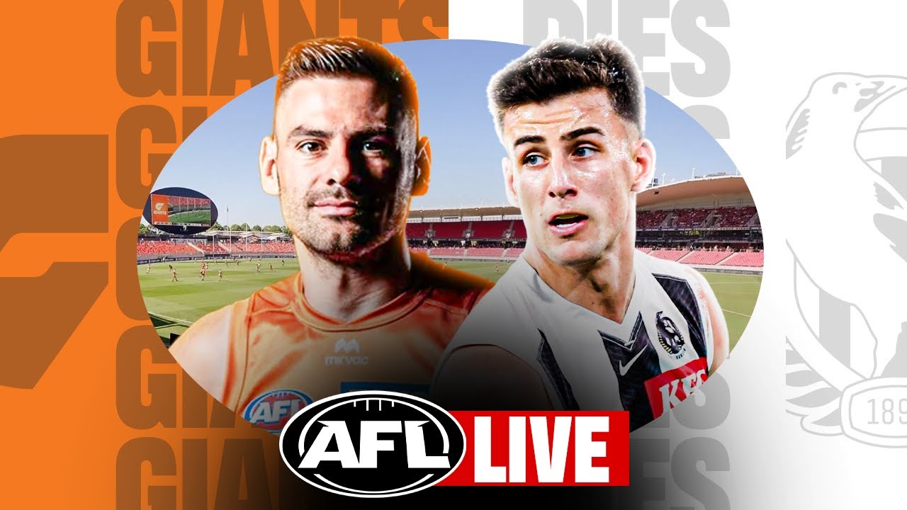 GWS GIANTS vs COLLINGWOOD 2025 AFL Opening Round LIVE! - YouTube