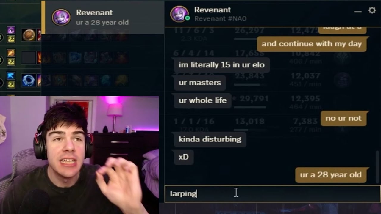 Nickich argues with a "15" year old in League of Legends - YouTube