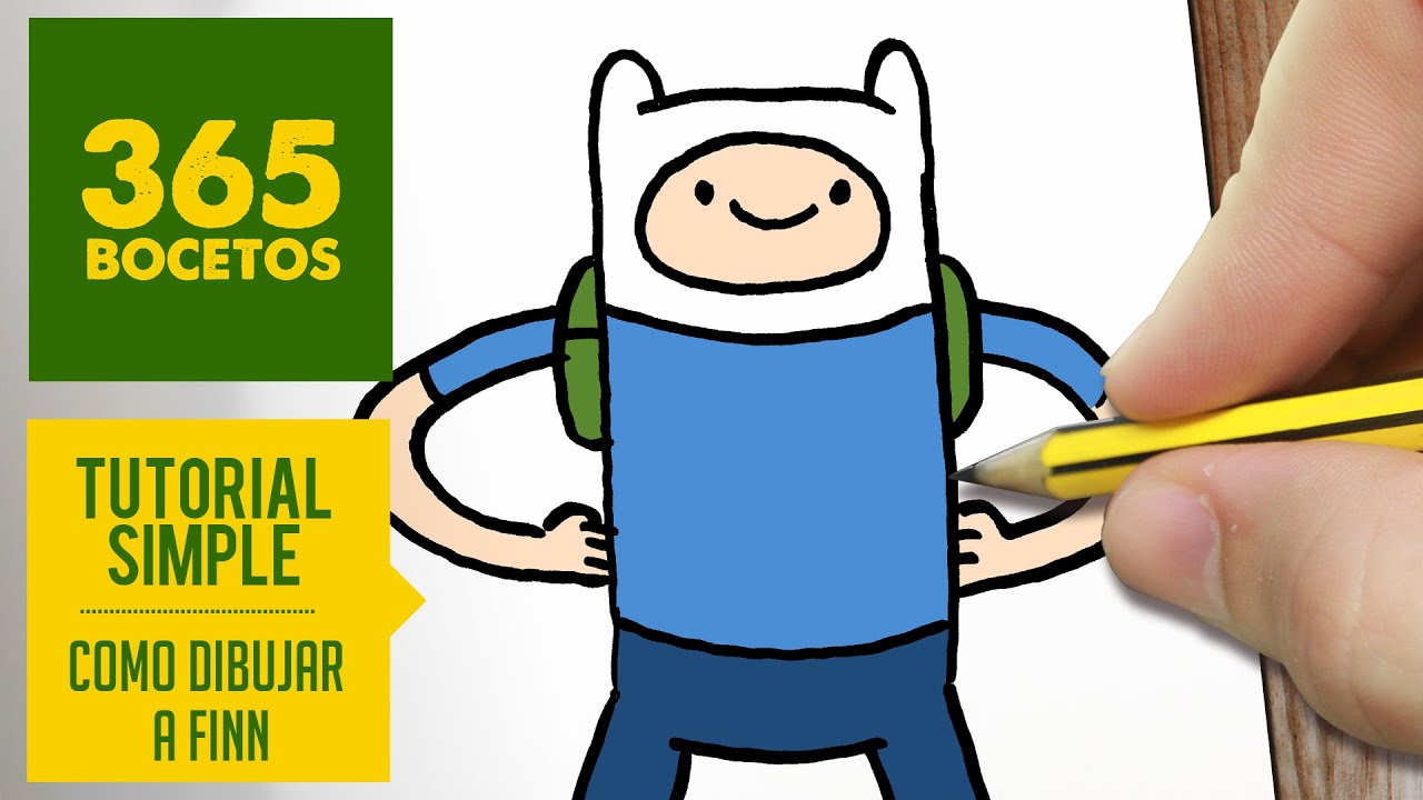 COMO DIBUJAR FINN DE HORA DE AVENTURAS PASO A PASO - How to draw a Finn ...