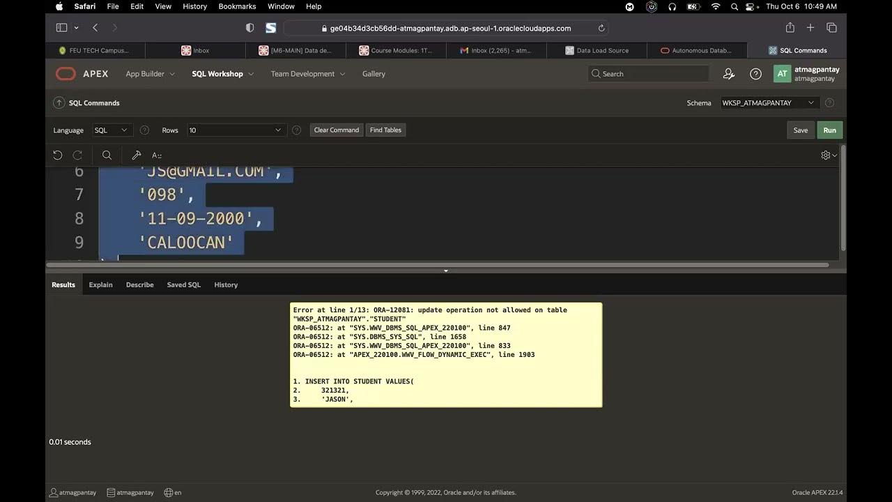 Comment on Table & Column, Rename/Drop/Fashback a Table (SQL DDL) - YouTube
