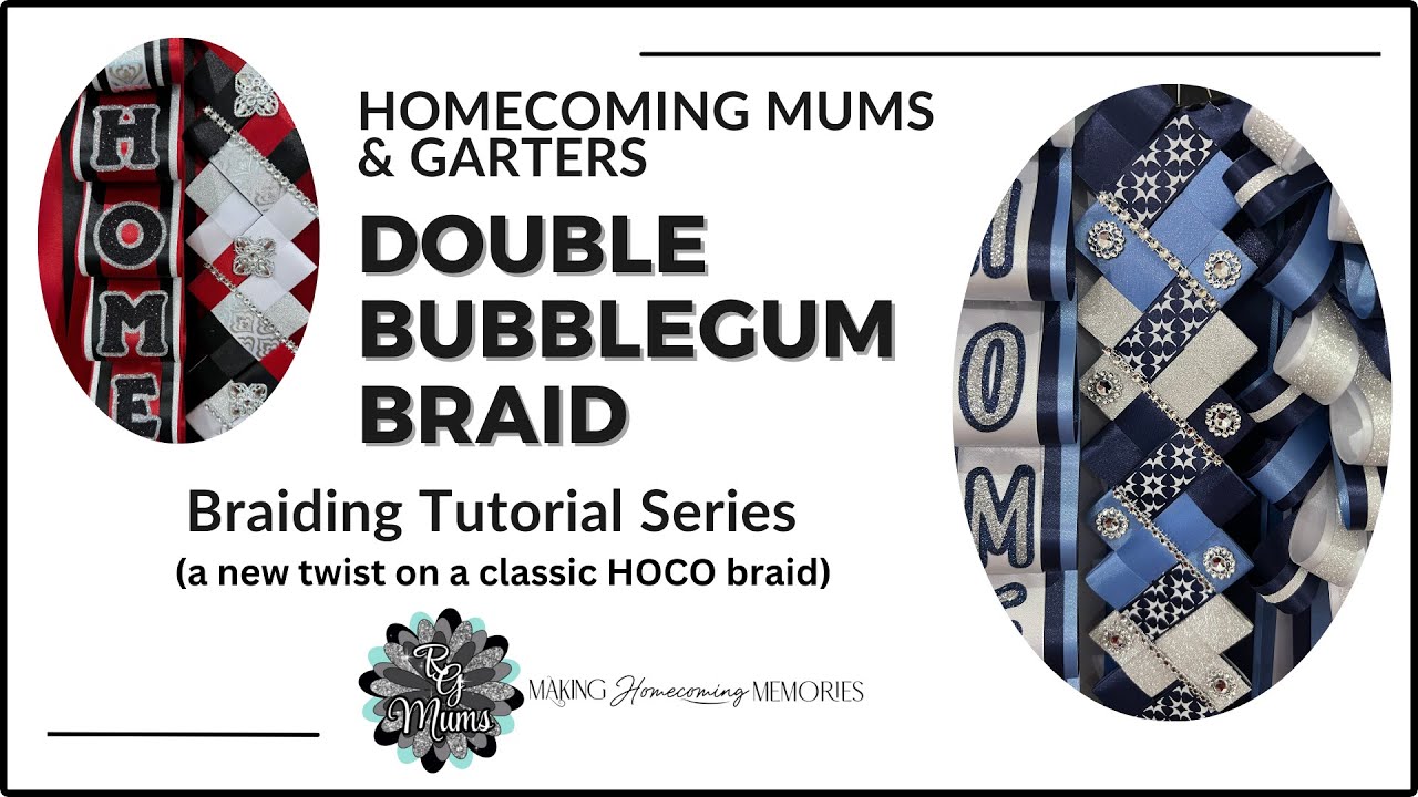 Double Bubblegum Homecoming Mum Braid How to Make | Full Tutorial for ...