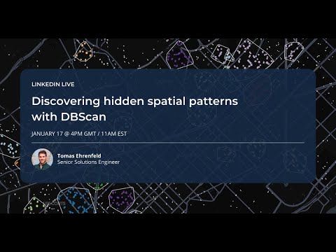 Discovering hidden spatial patterns with DBScan - YouTube