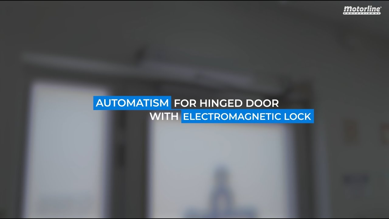 Automation for swing door with electromagnetic lock - M1805 - Motorline ...
