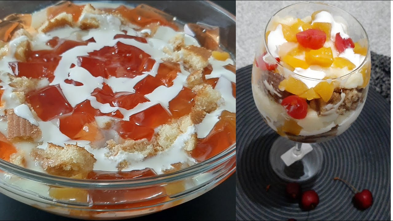 COCKTAIL TRIFLE CUSTARD - YouTube