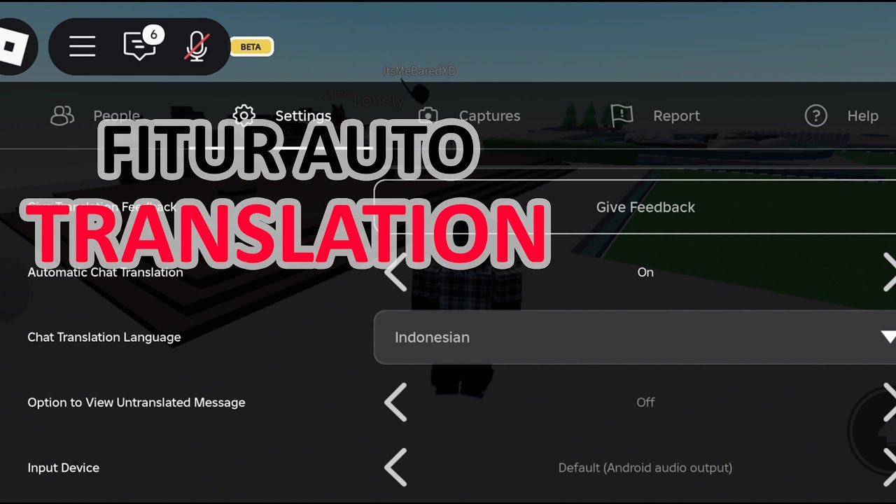 Cara Mengaktifkan Fitur Auto Translation di Roblox - YouTube