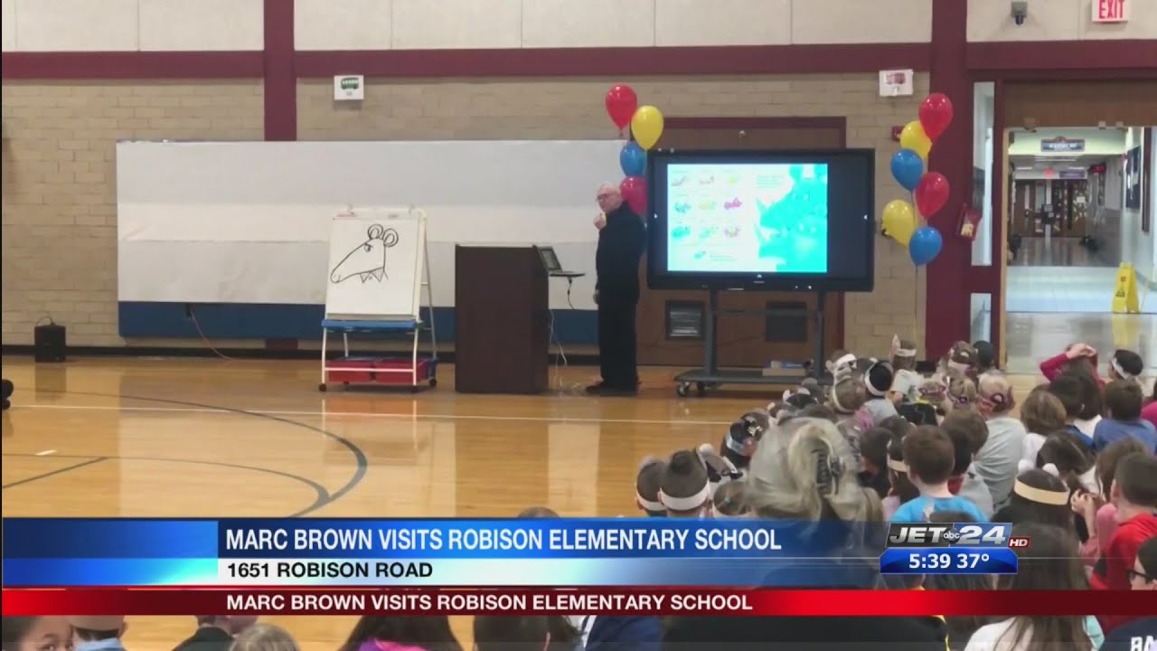 Marc Brown visits Robison Elementary School - YouTube