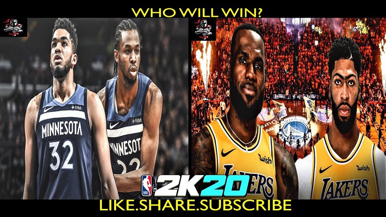 NBA 2K20 CPU Simulation - Los Angeles Lakers vs Minnesota TimberWolves ...