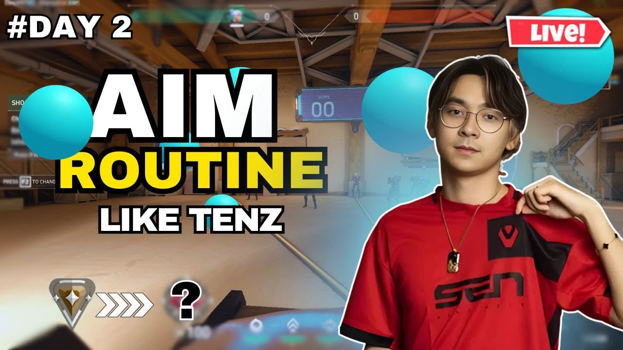 DAY 2 OF DOING TENZ AIM ROUTINE #valorant @TenZ - YouTube