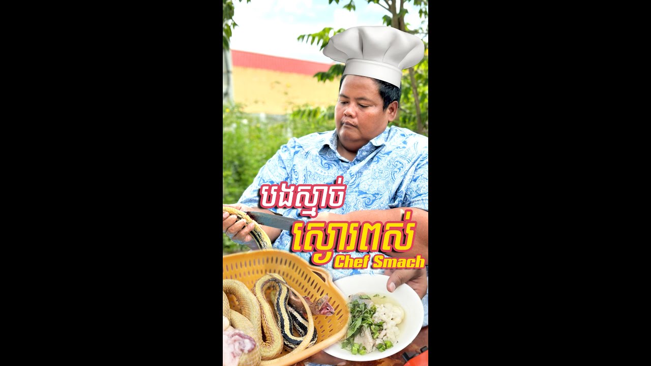 បងស្មាច់ស្ងោរពស់|Chef Smach Cooking Snake - YouTube