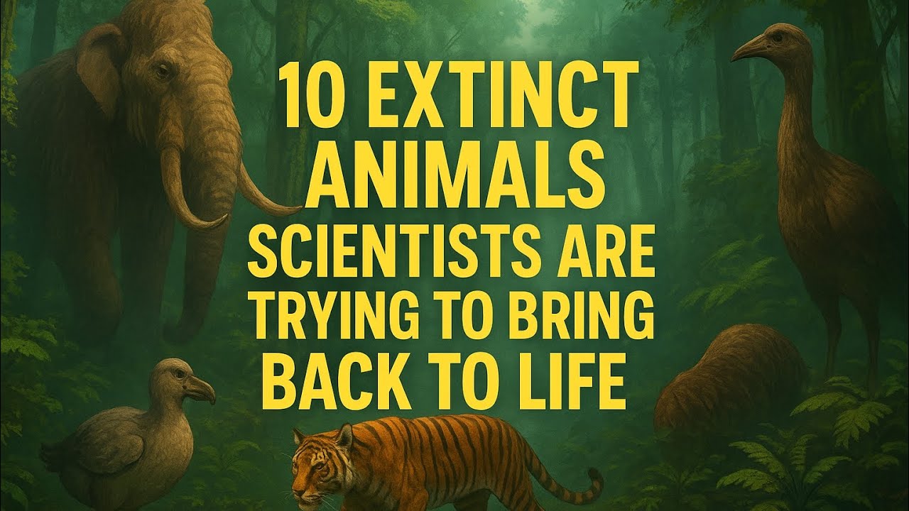 10 Extinct Animals Scientists Are Trying to Bring Back to Life! - YouTube