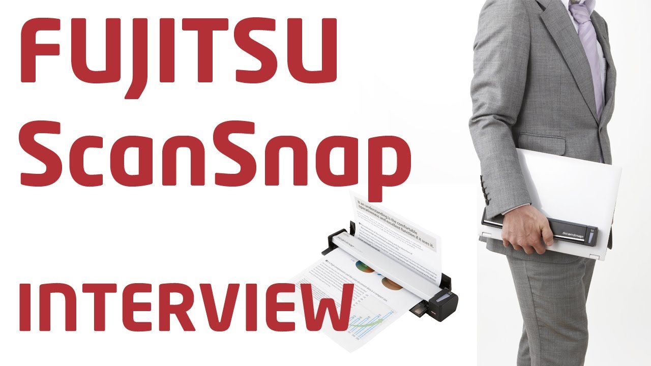 Fujitsu ScanSnap S1100 Portable Scanner | Interview - YouTube