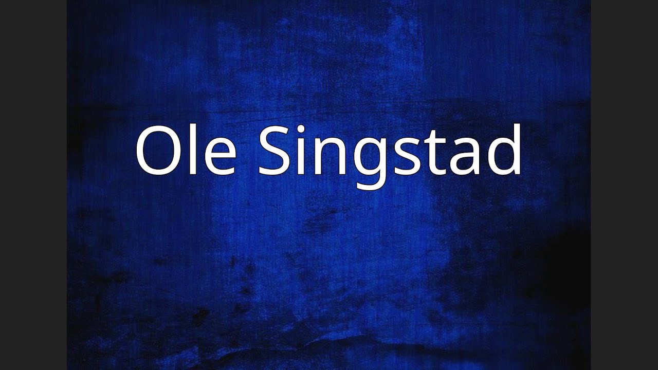 Ole Singstad - YouTube