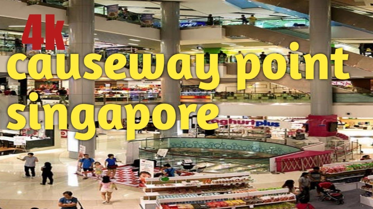 4k walking tour.singapore causeway point shopping mall - YouTube