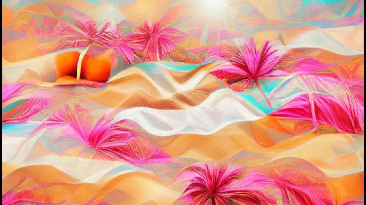COTTON BEACH Background Loop 💋 No Copyright Background | AI Video ...