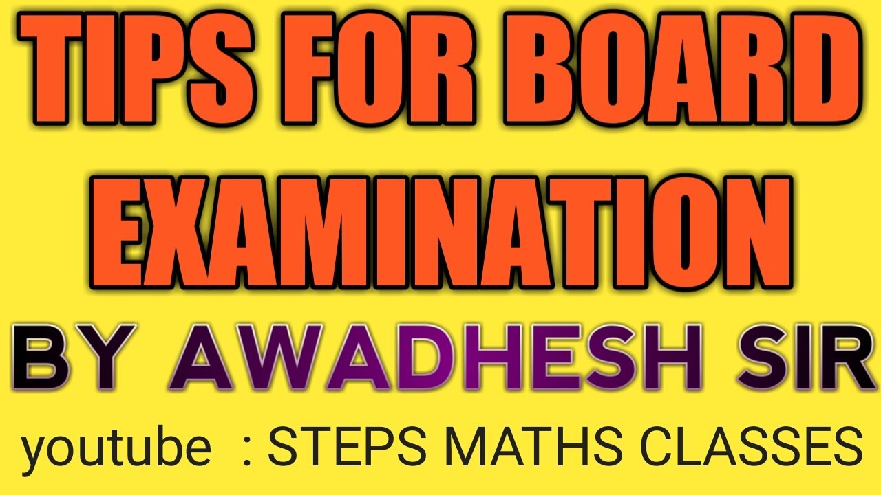 TIPS FOR BOARD PREPARATION - YouTube