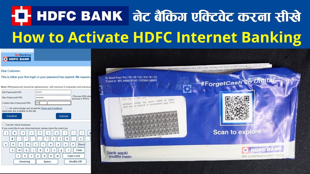 HDFC Bank Internet banking activation process 2022 | hdfc net banking ...
