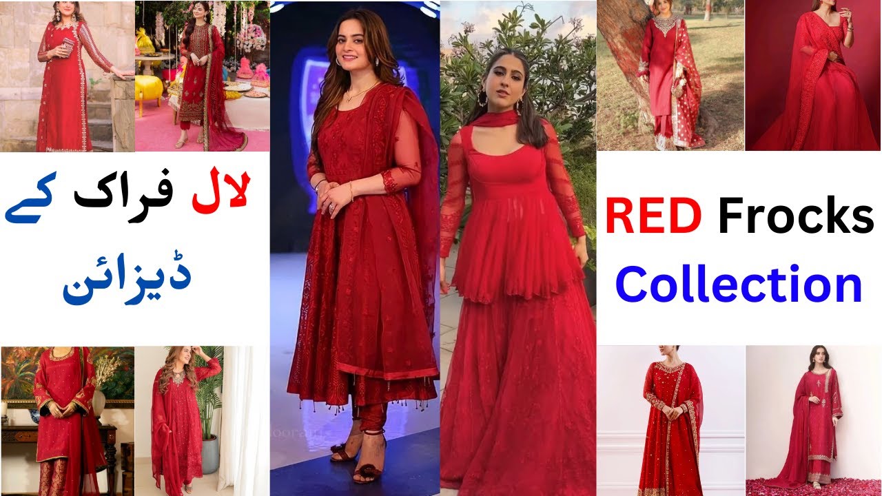 Trending Red Frocks designs |Red dress Collection #reddresses #trending ...