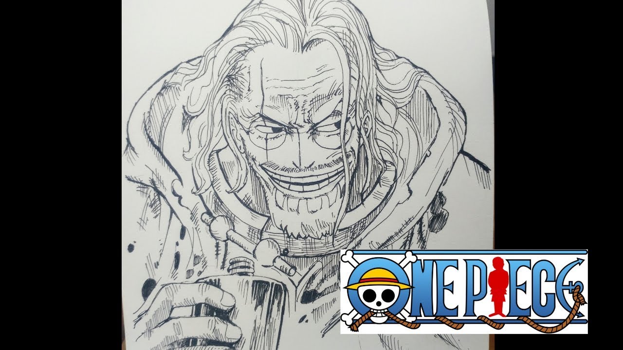 [원피스] 실버즈 레일리 손그림 (Onepiece Silvers Rayleigh drawing) - YouTube