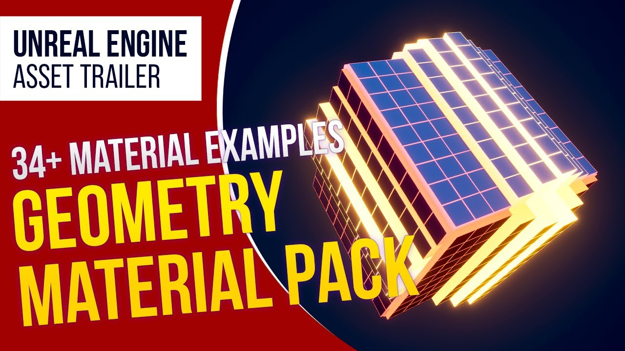 UE4 l Geometry Material Pack (Trailer) - YouTube