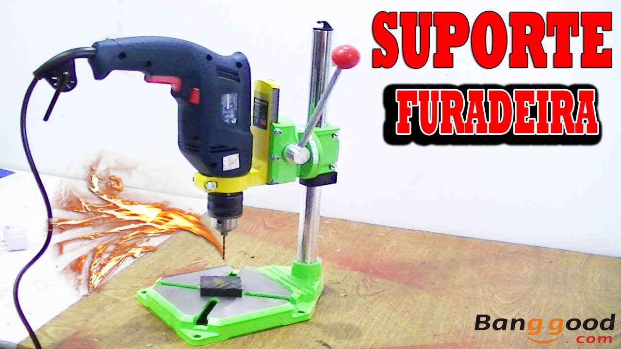 Suporte para furadeira ! FACILITA MUITO O TRABALHO - YouTube