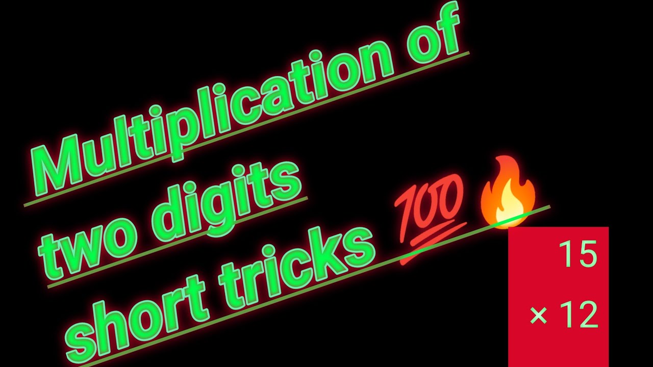 Multiplication short tricks of two digits/गुणा करने का आसान तरीका/short ...