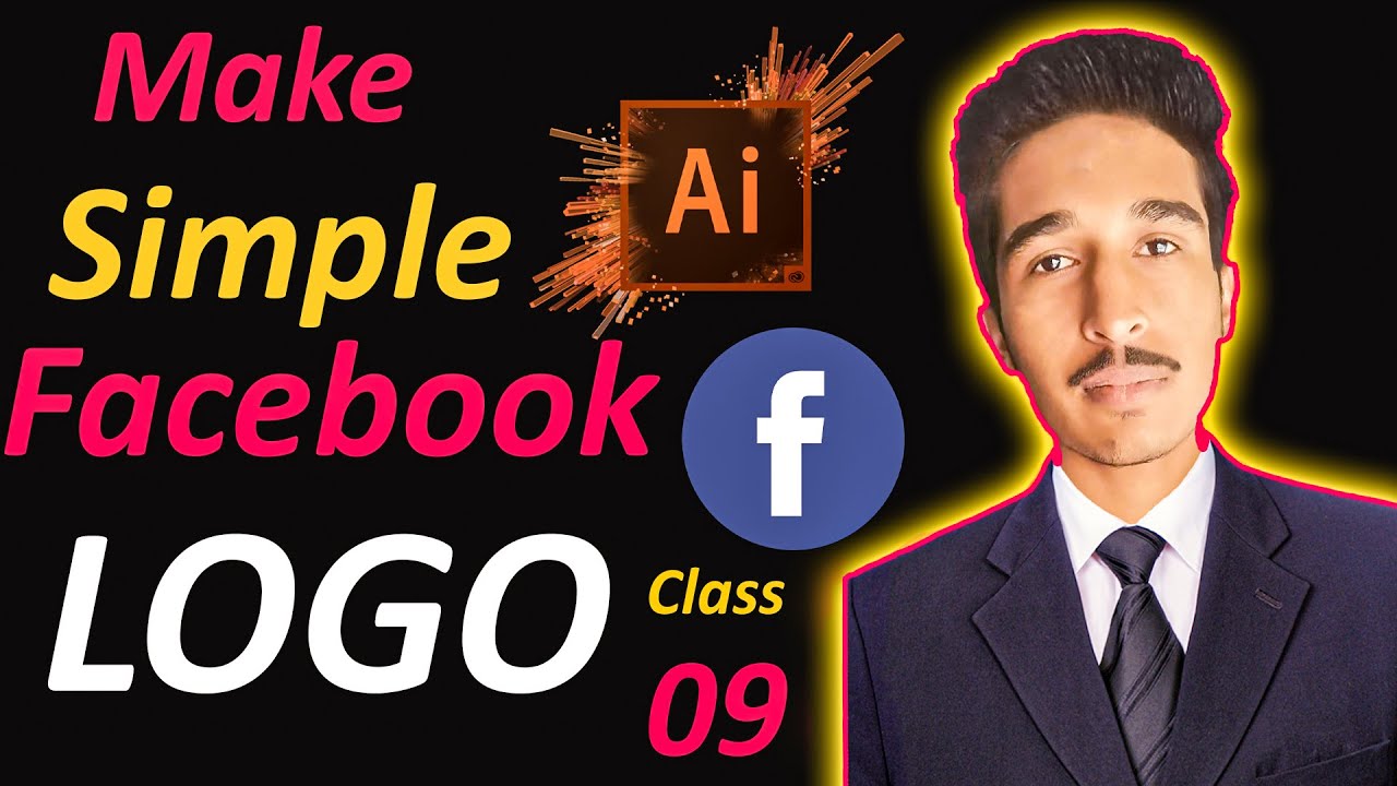 Create facebook icon\logo in adobe illustrator Class 09 - YouTube