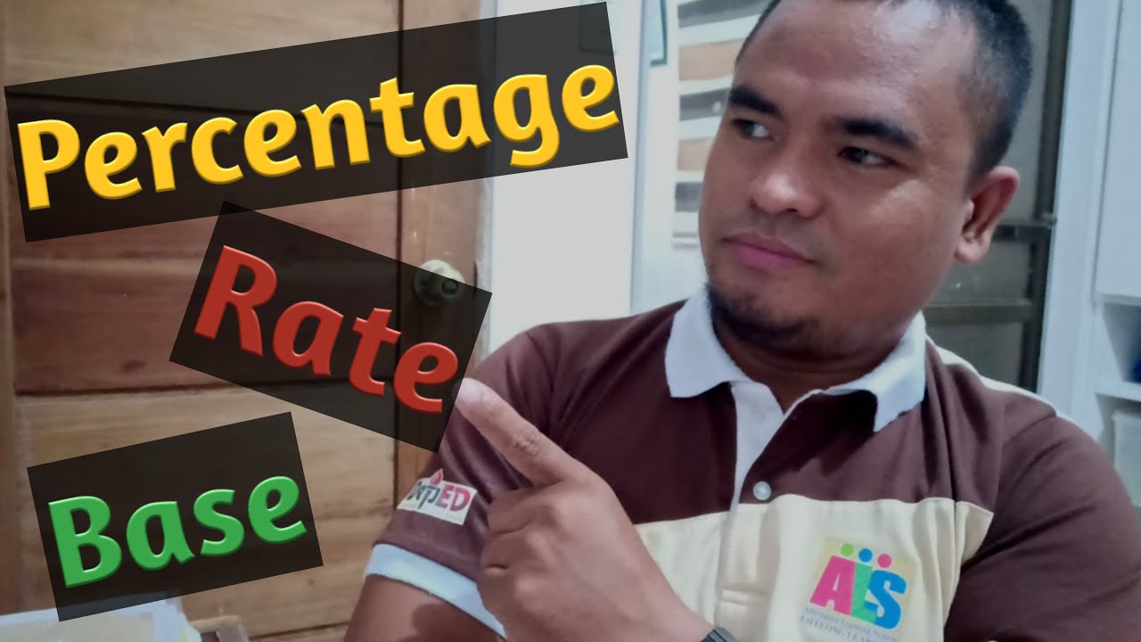 PERCENTAGE RATE BASE (Tagalog)Alternative Learning System - YouTube