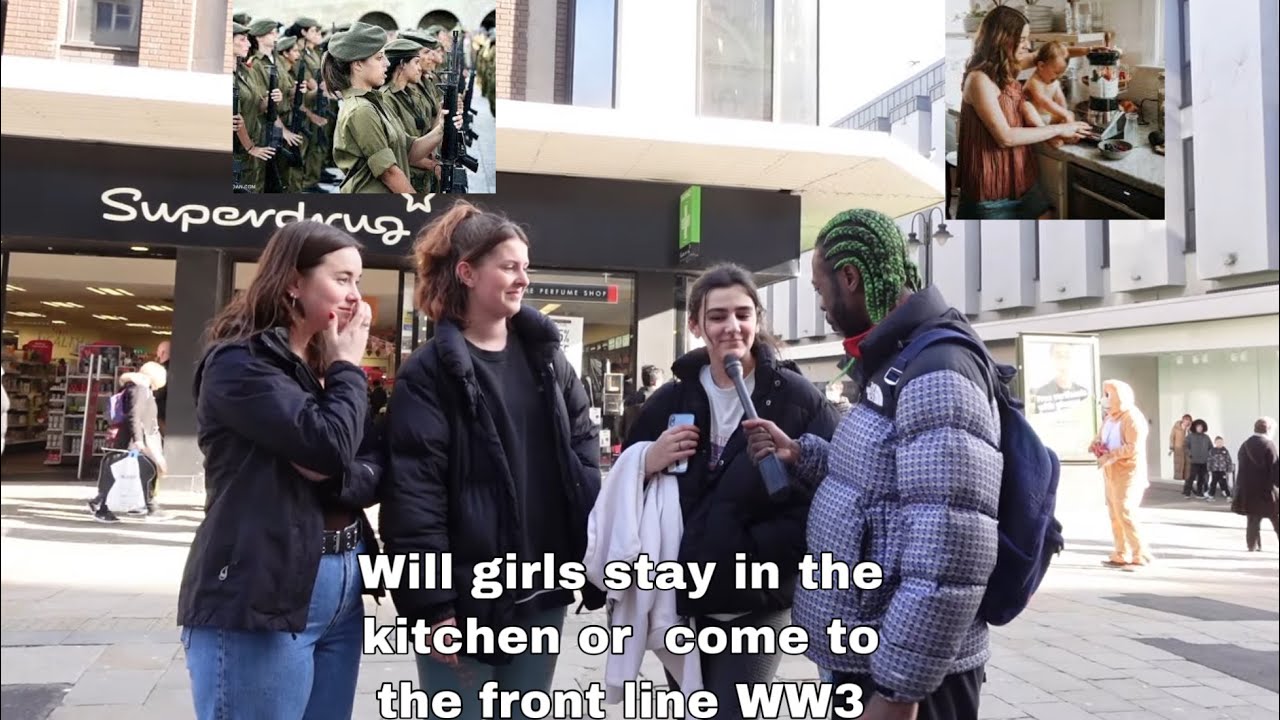 Girls choose between Kitchen or The Frontline for WW3 - YouTube