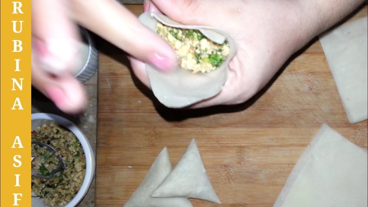 How to fold Samosa (2 Ways) By Rubina Asif - YouTube