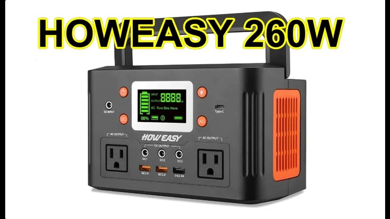 HOWEASY 260W Portable Power Station ️What's features highlight? - YouTube