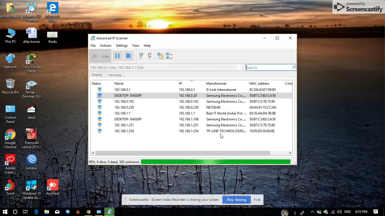 Advanced ip scanner how to work - YouTube