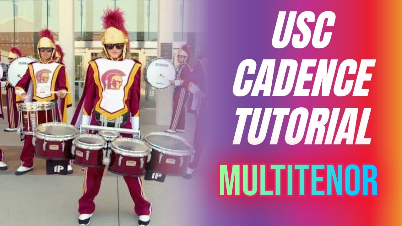 USC Drumline Cadence Tutorial Multitenor 2023 - YouTube