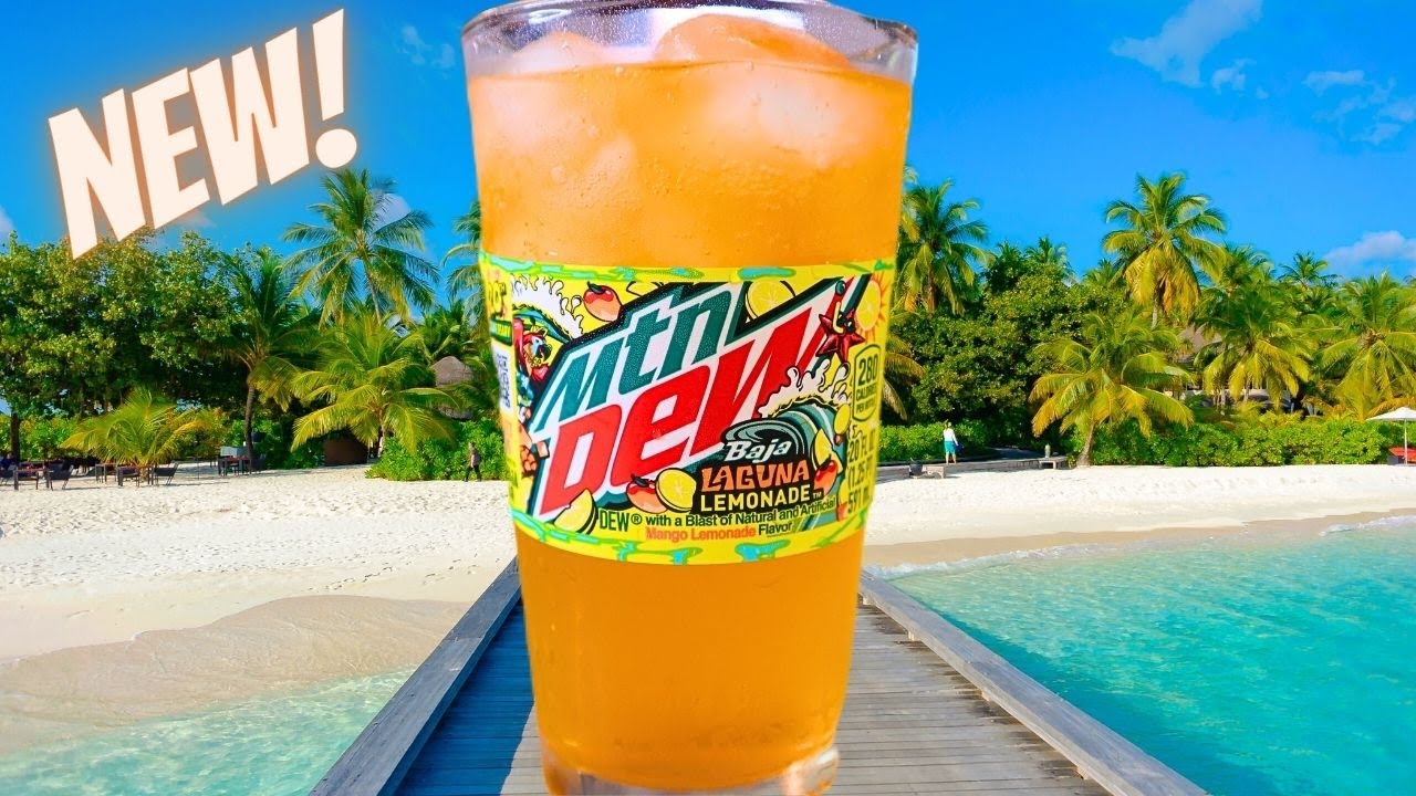 NEW MTN DEW Baja Laguna Lemonade Review - YouTube
