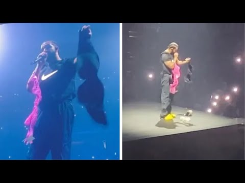 Drake Shocked By Massive Bras Onstage During D.C. Concert - YouTube