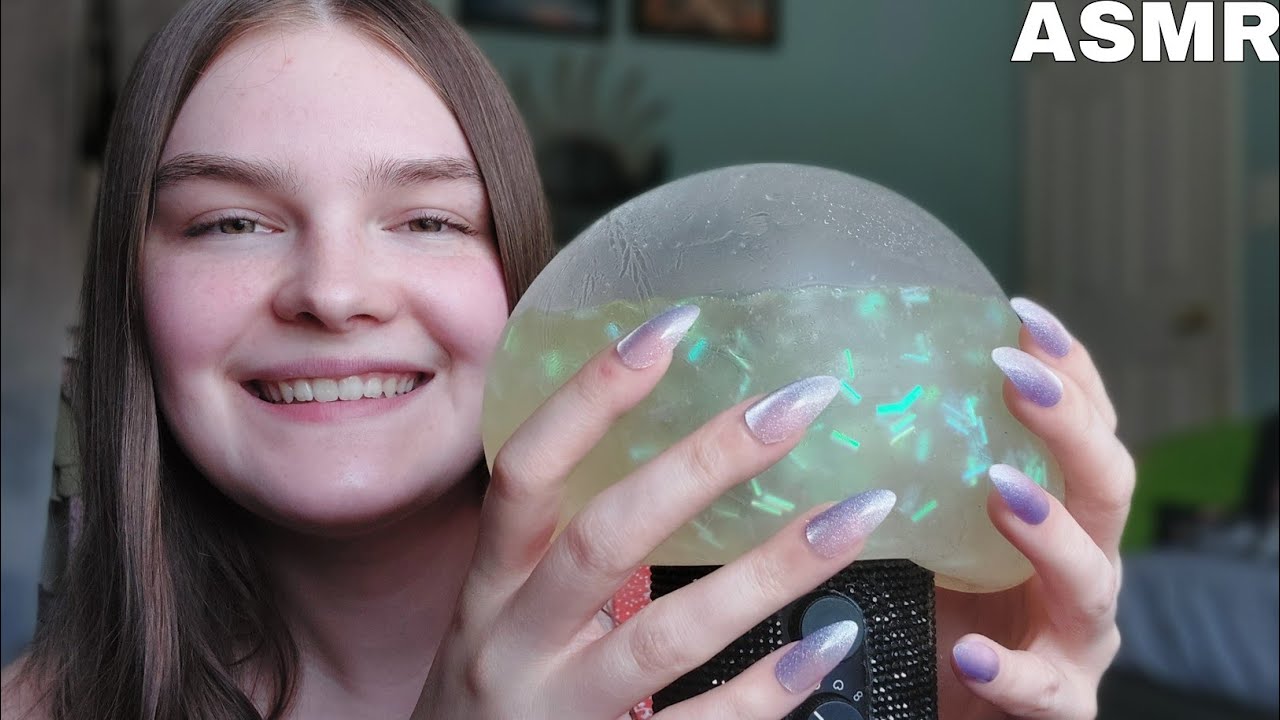 Mic Scratching, Water Ball Trigger, Side to Side Whispers ASMR (custom ...