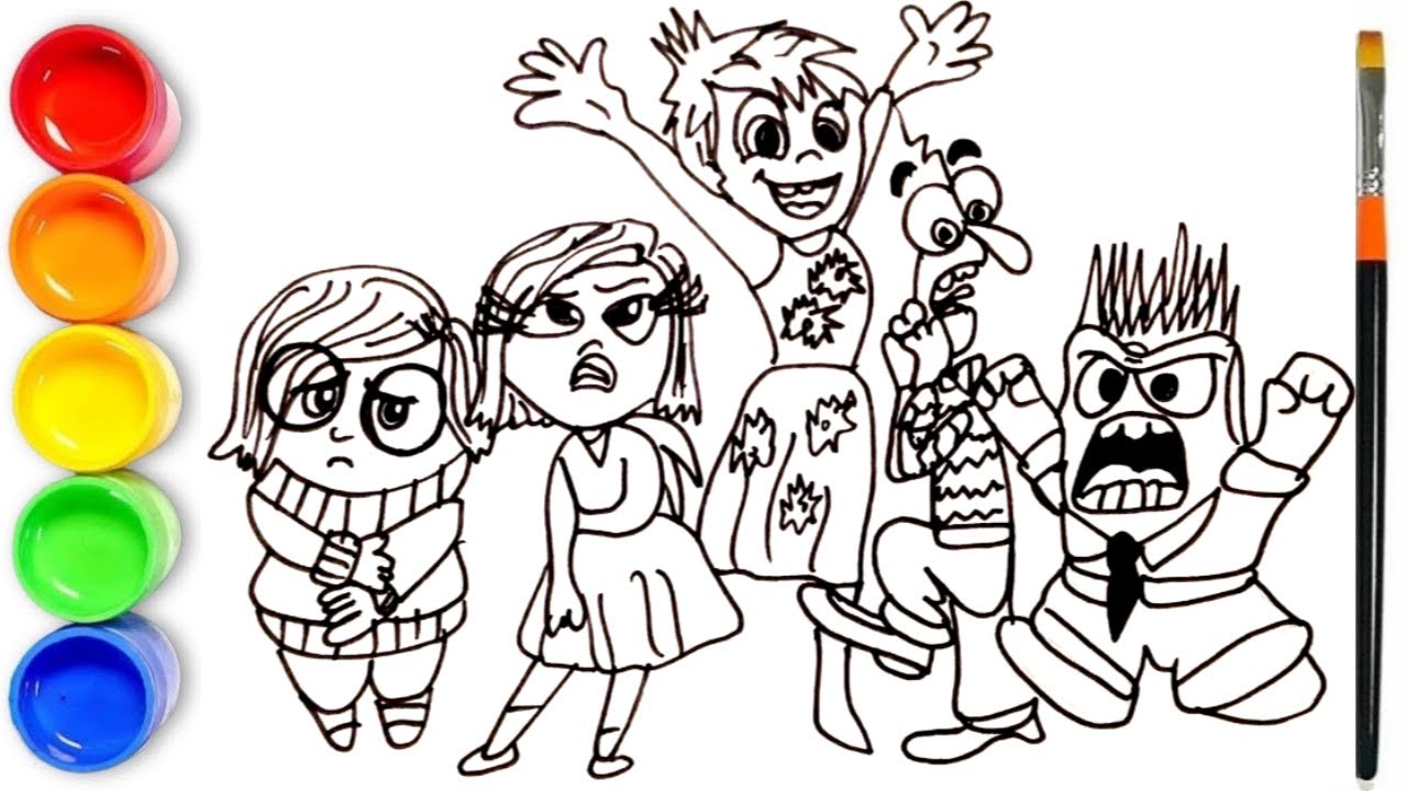 How to draw Inside Out Characters | Inside Out 2 - YouTube