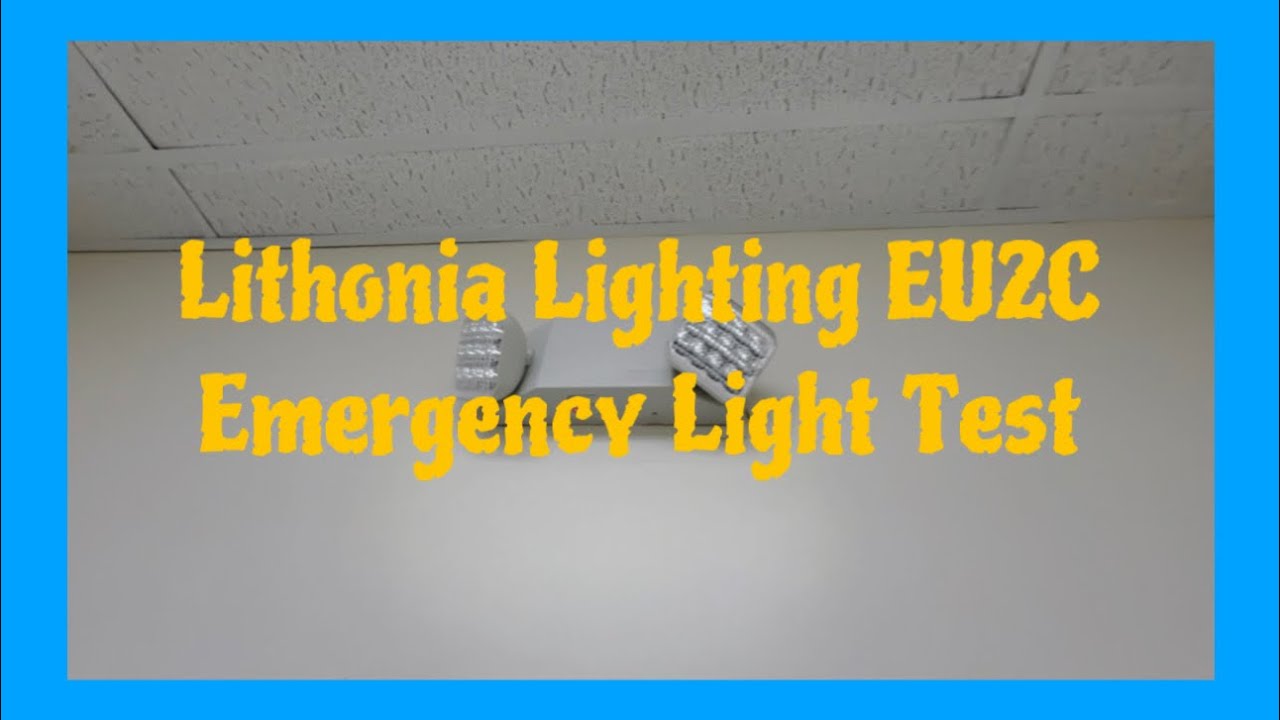 Lithonia Lighting EU2C Emergency Light Test - YouTube