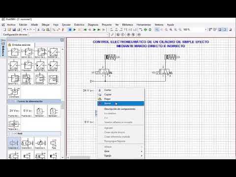 Neumática-Control electroneumático de un cilindro de simple efecto mediante mando directo ...