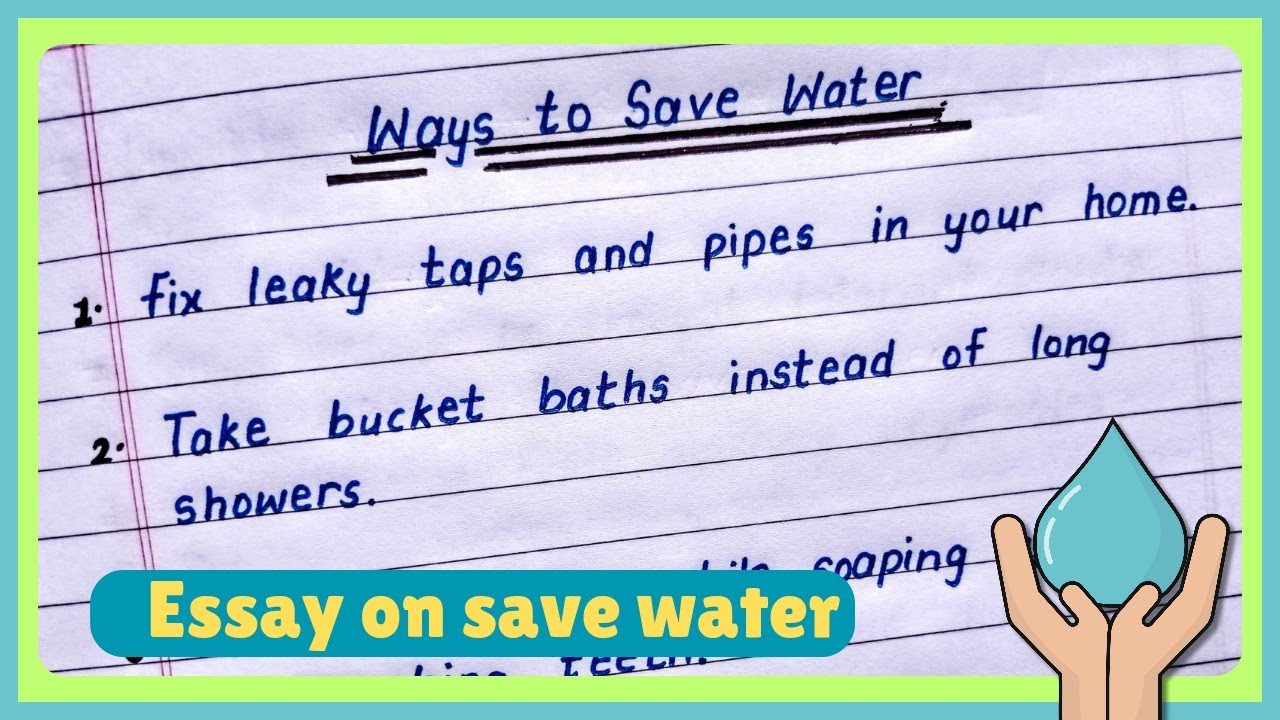 Top 10 Ways to save water💧|| Essay on save water in English - YouTube