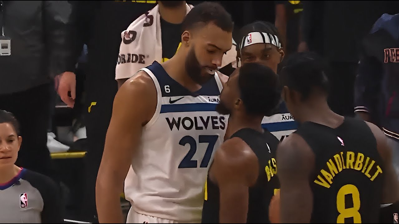 Ruby Gobert scores one last bucket and gets boos from his old team and confronted by Malik ...