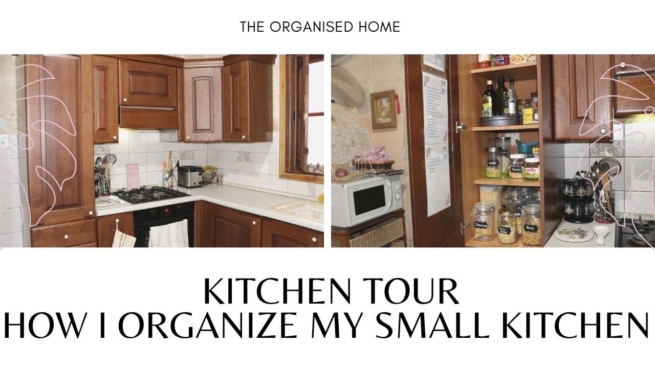 Kitchen Tour ~ How to organise a small kitchen - YouTube