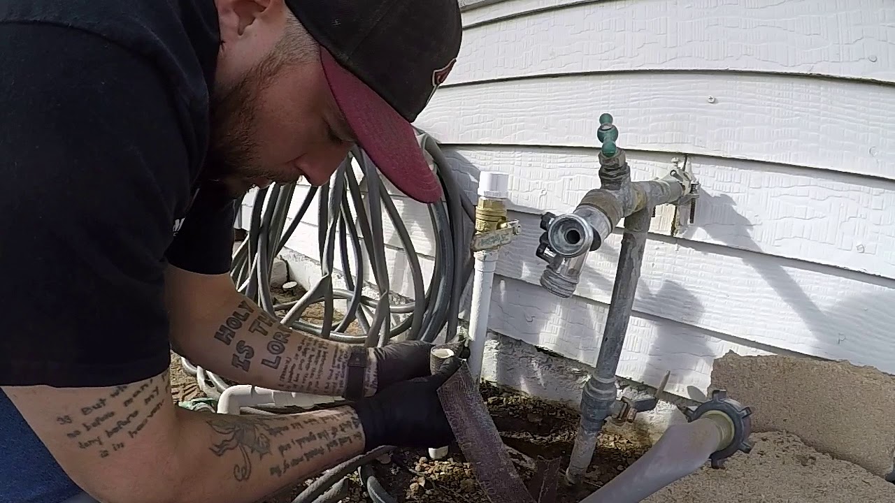 How To Replace a PVC Valve With A Brass Ball Valve - Mesa, AZ - YouTube
