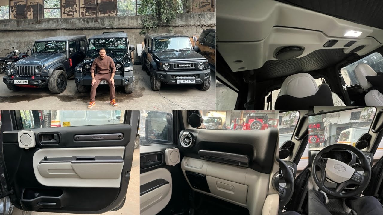 Mahindra Thar Full Interior Painting Rs 30000 | Thar Modification ...