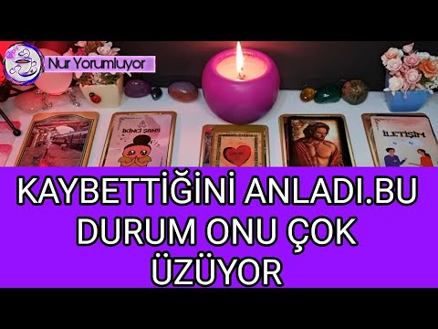 SENİ KAYBETTİĞİNİ ANLADI ❗❗ BU DURUM ONU ÇOK ÜZÜYOR #tarotfalı #keşfet