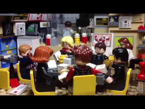 The Avengers Eating Shawarma IN LEGO - YouTube