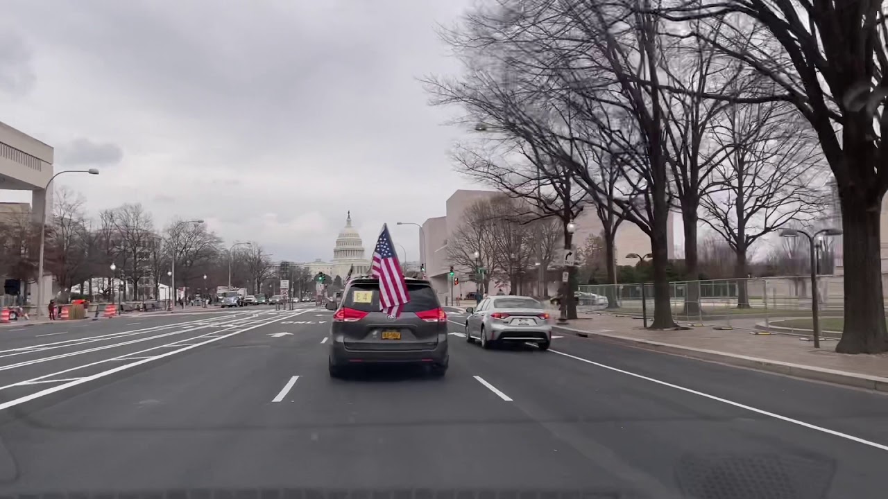 紐約車隊勇士們華盛頓DC傳真相 NY car parade in Washington DC (5) 01/05/2021 - YouTube