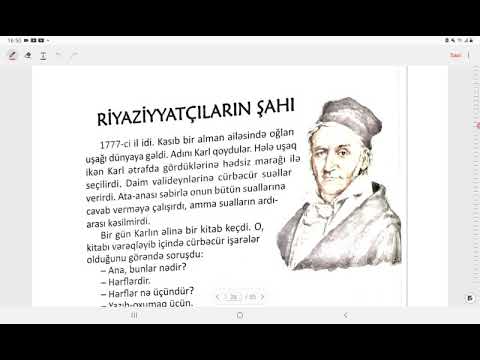 6ci sinif Azərbaycan dili .Riyaziyyatçıların şahı mətni.səh(46-47-48) .Əliyeva Əminə