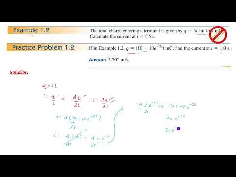 Chapter 1 | Practice Problem 1.2 | Fundamental of Electric Circuits Charles Alexander Mathew ...